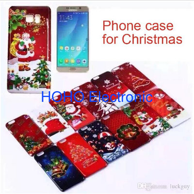 Christmas PC hard back Case Cover Santa Claus Cases For iphone 6 plus 5S 4S  Galaxy S5 S6 S7 Note 4 7 Christmas supplier