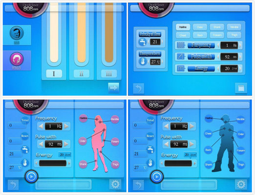 2014-2015 New Design Germany Imported Diode Laser Hair Removal Machine