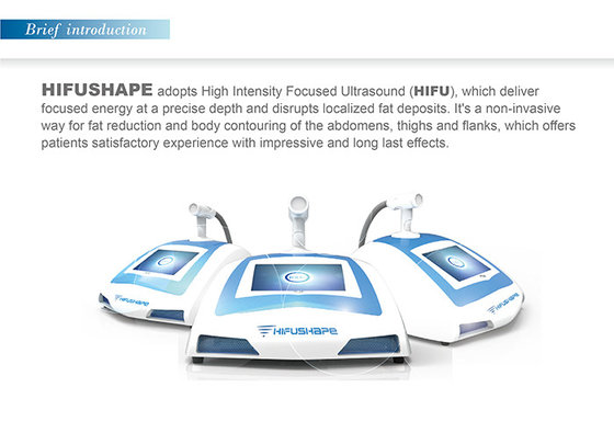Focused ultrasound HIFU shape slimming machine