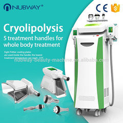 cryoliplysis cavitation and RF three in one body slimming cryolipolysis machine
