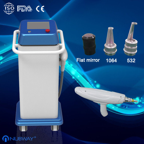 Q-switched Nd Yag Laser machine for tattoo removal, pigments removal, scar removal