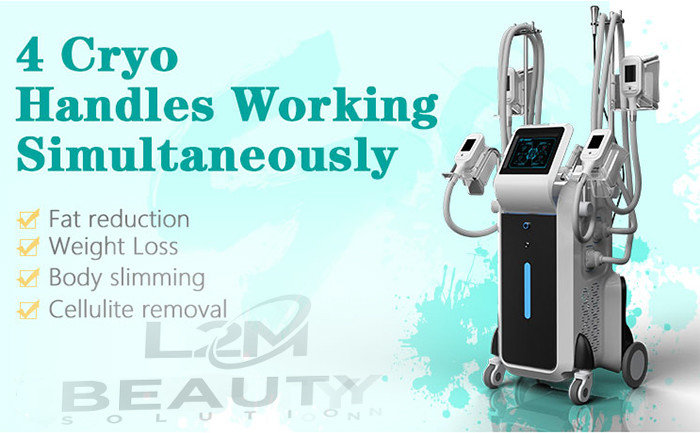 CE approved cool sculpting weight loss equipment machine  4 cryo handles fat freezing cryolipolysis