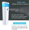 White Microcurrent Facial Machine Nano Mist Sprayer Water Tank Capacity 30ML