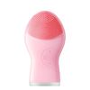 Ultrasonic Mini Rechargeable Facial Brush Girl Use Silicone Electric Pore Cleaning