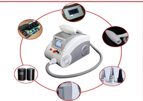 Acne Treatment Mobile Tattoo Removal Machine / 2000W Q Switch Laser Machine