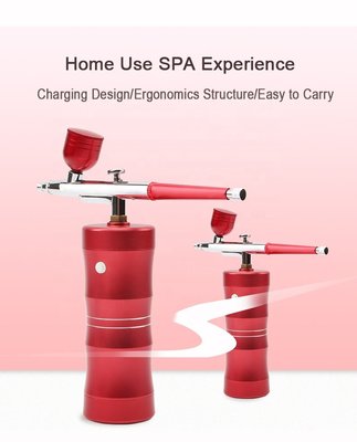 Water Oxygen Sprayer Airbrush Microcurrent Facial Machine Air Compressor Kit For Beauty Salon