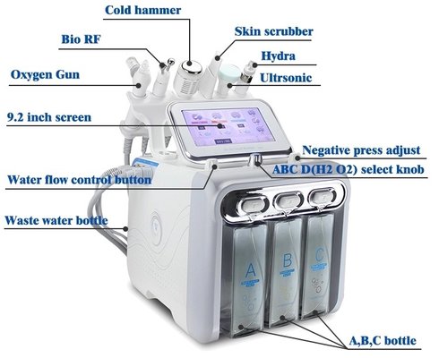 Hydrogen Oxygen Bubble Multifunction Beauty Machine Facial Cleaning Skin Spa Care Machine