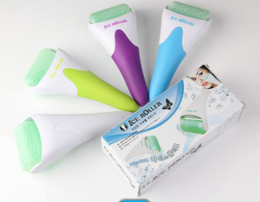 Colorful Facial Ice Massage Roller For Tighten Skin ABC Handle Material
