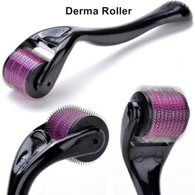 Remove Wrinkles Microcurrent Facial Machine Micro Needle Derma Roller With Needle Cartridge