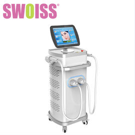 Medical Ipl Laser Machine 10MHz , Vertical Super Hair Removal Machine Dual Wavelength