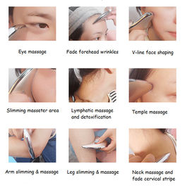 Microcurrent Face massager vibrator for skin tightening with hi-frequency sonic massaging