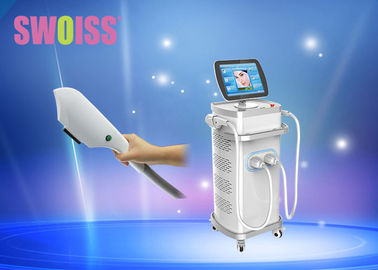 Pain Free Ipl Hair Removal Machine , Shr Laser Hair Removal Machine Silver / Gray