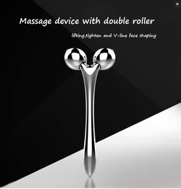 Handheld Microcurrent Facial Machine Anti Cellulite Silver Grey CE Certification