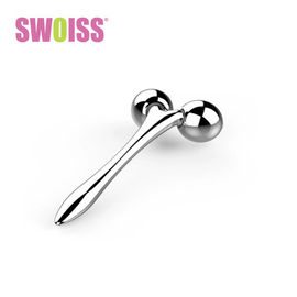 Handheld Microcurrent Facial Machine Anti Cellulite Silver Grey CE Certification