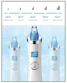 White Electric Vacuum Pore Cleaner / Nose Face Cleansing Vacuum Cupping Machine