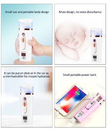 Nano Mist Spray Microcurrent Facial Machine Pal Handheld Portable Water Mist