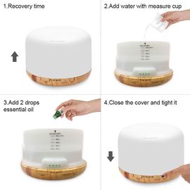 Home Beauty Microcurrent Facial Machine Round 300ml Oil Diffuser CE / RoHS