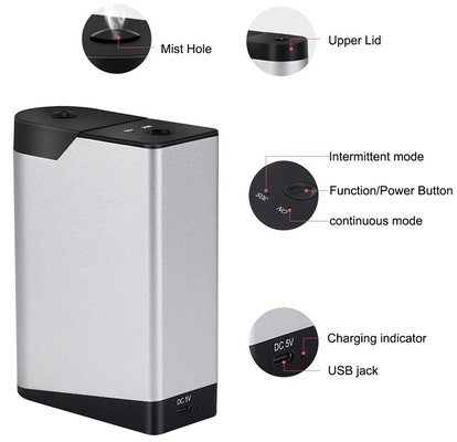 Portable Essential Oil Nebulizer Multifunction Beauty Machine 100CM Power Cord Length