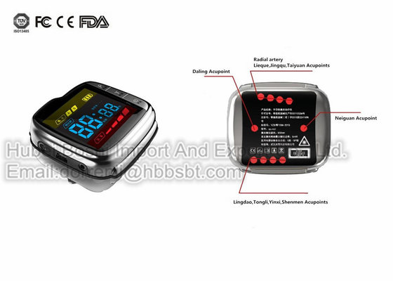 Hot Silver Laser Ttreatment Instrument  650nm Wrist Watch Blood Pressure Cold Laser For Diabetes Rhinitis Blood Pressure