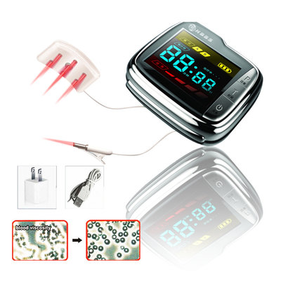 Semiconductor Laser Therapy Watch For Diabetes , Rhinitis and Blood Pressure