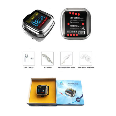 Home Healthcare 650nm Diabetes Wrist Watch Laser Medical Device / Instrument