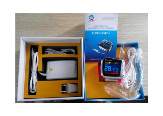 CE Approval Wrist Watch Laser Therapy Equipment 18 Holes 650nm For Hypertension
