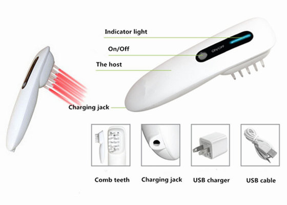 LLLT Cold Laser Hair Growth Laser Comb , Hair Beauty Device For Hair Rebirth