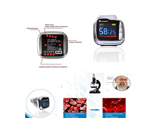 Health Care High Blood Pressure Laser Therapy Watch 650nm for Old Men