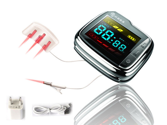 650 nm Low Level Laser Therapy Watch Electronic Physiotherapy Instrument For High Blood Pressure