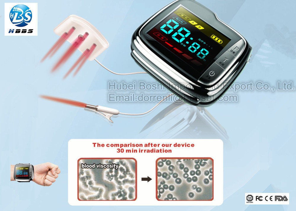 Health LLLT Wrist Cold Laser Therapy  Watch To Reduce High Blood Sugar Cholesterol