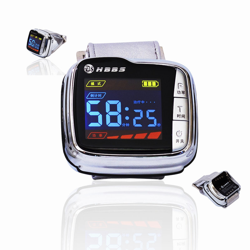 Wrist Type Home Use 18 Laser Beams Semiconductor Blood Irradiation Physical  Lllt Therapy Device
