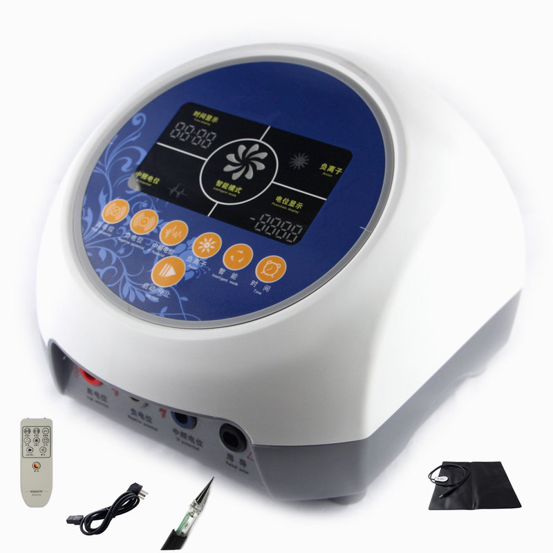 Electric negative ion therapy tens back ems potential therapy device for headache insomia