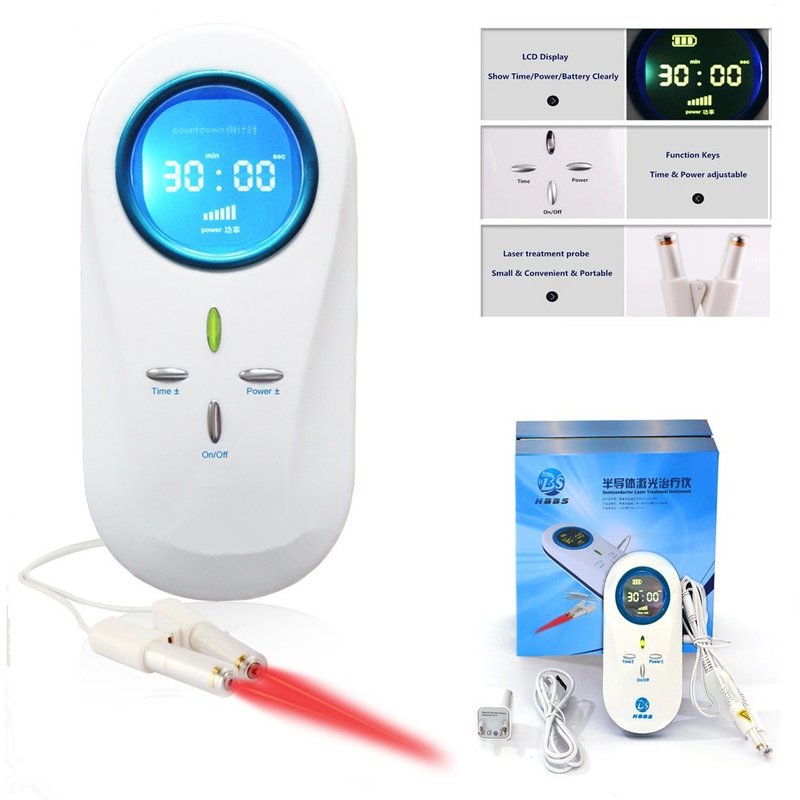 Double Nasal Probe LLLT LASER Homeuse Physical Instrument For Rhinitis Blood Fat Blood Pressure And Diabetics