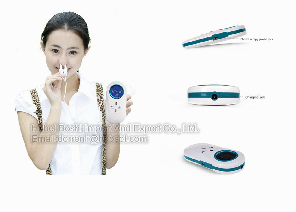 White Portable LLLT Laser Treatment Device For Rhinitis , Otitis media , Tinnitus