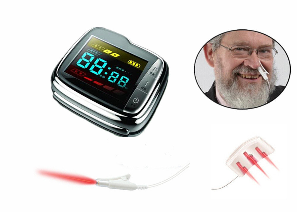 650nm Watch Type Low Level Laser Therapy Devices For Body Pain , Rhinitis