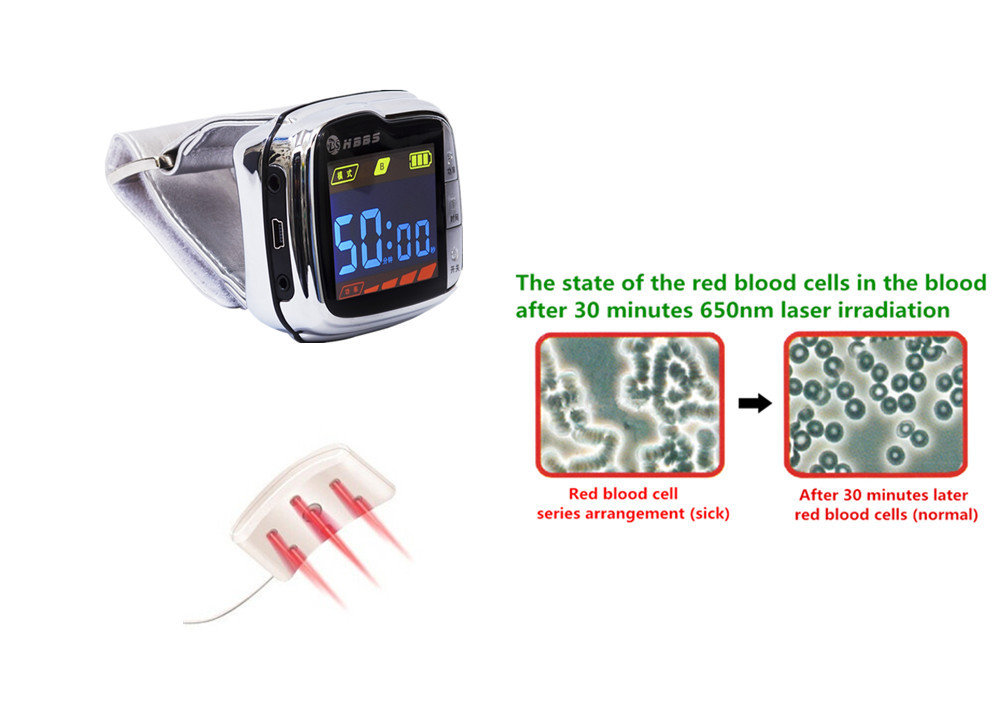 Wholesale New Age Products 18 LLLT Laser Blood Irradiation Device For Blood Sugar Blood pressure Diabetics Pain Relief