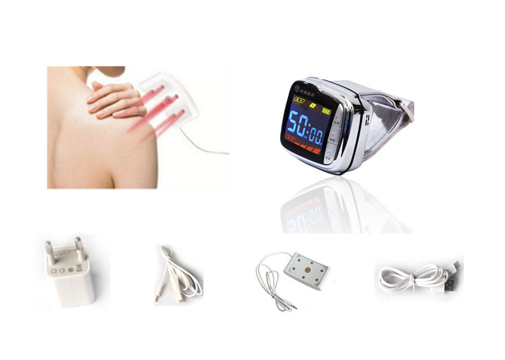 Physical Wrist Laser Therapy Watch 18 Holes Reducing Blood Sugar , Balance Blood Pressure