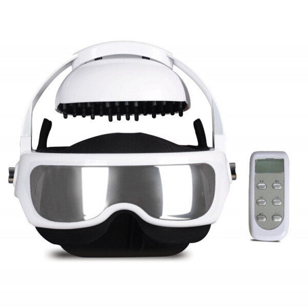 CE Marked Wireless Neck Massager , Vibration treatment head and eye massager