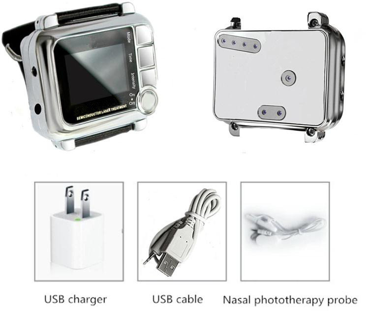 Low Level Laser therapy wrist laser therapeutic apparatus to reduce high blood pressure