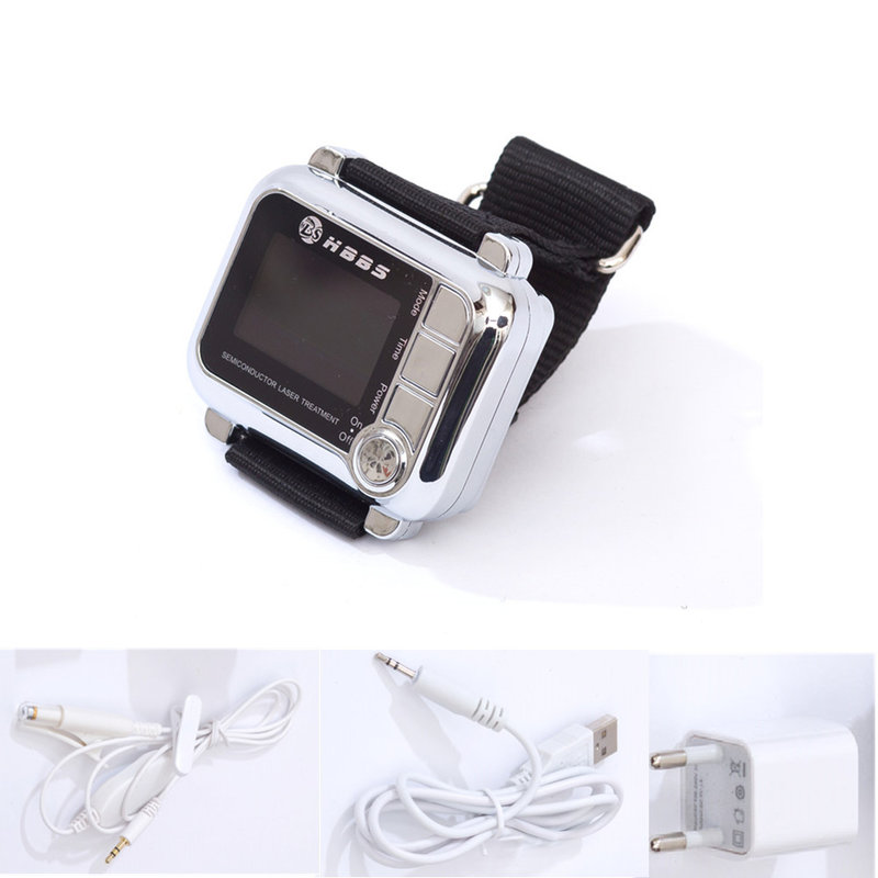 650nm Wrist Watch Low Level Laser Therapy Devices With Color LCD Display