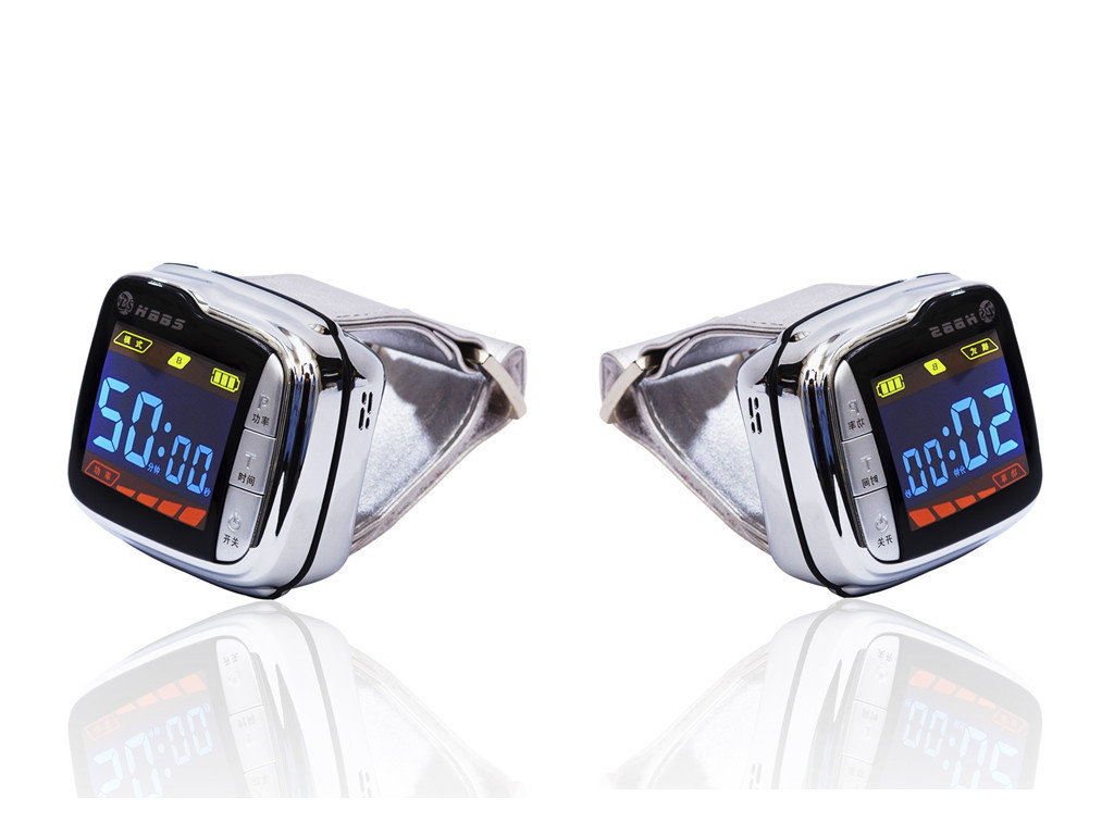 650 nm Low Level Laser Therapy Watch Electronic Physiotherapy Instrument For High Blood Pressure