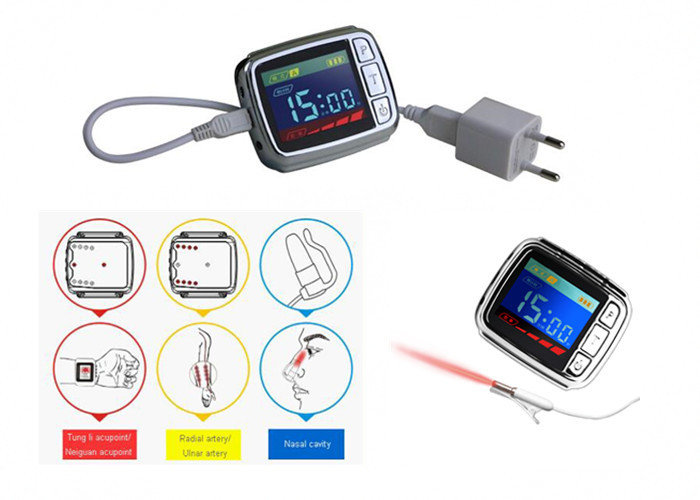 Home Use 12 Lasers Wrist Physical Therapeutic Watch Diode Laser Therapy Devices For Hypertension