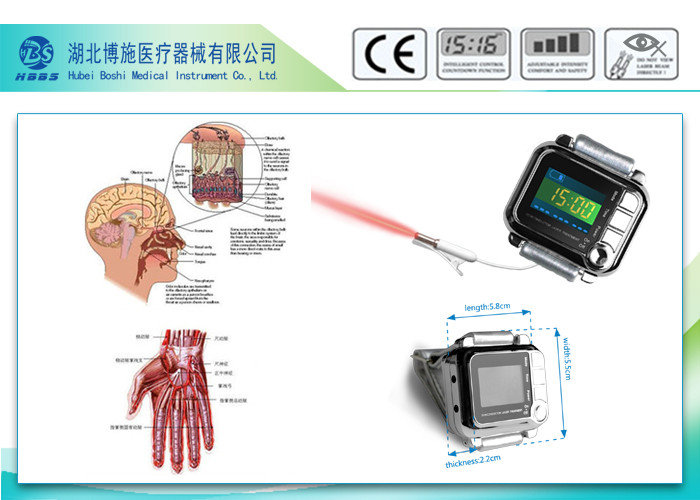 Semiconductor Laser therpy Watch Instrument High Blood Pressure Lowering Fat Sugar Treatment Method