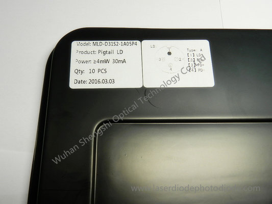 1625nm High Output Power Pulsed Pigtailed Laser Diode 2.5Gb/s , ISO9001