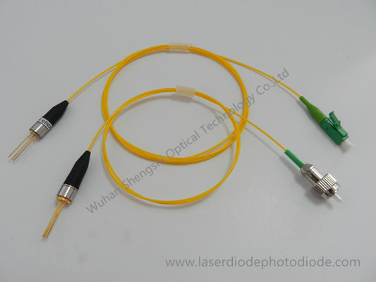 2.5G - 4.3G Bandwidth 1350 nm CWDM 4 Pin Pigtailed Laser Diode For CATV