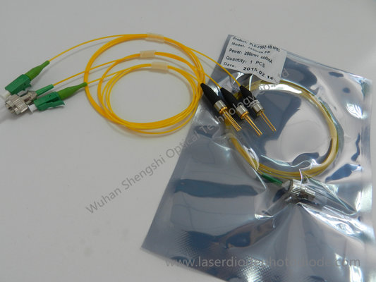 High Power Red Laser Diode , Fabry Perot Red Visible Laser Diode Coaxial Pigtail Package