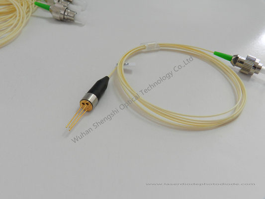Red Visible Light 635nm Laser Diode 2.2V for light source , Coaxial Pigtail