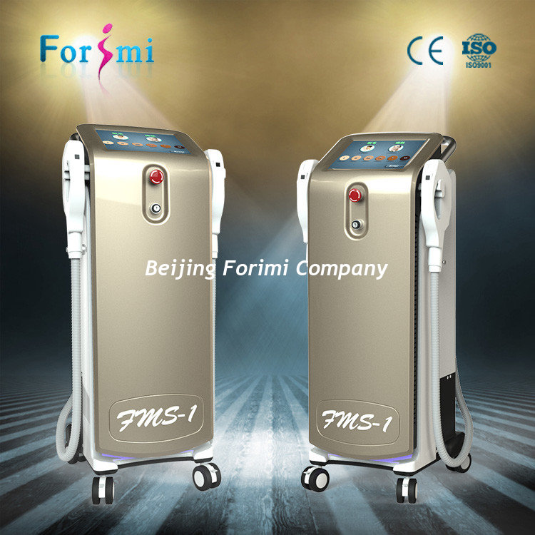 Customize 40j max shr ipl italy laser machines with laser protective goggles and trolley