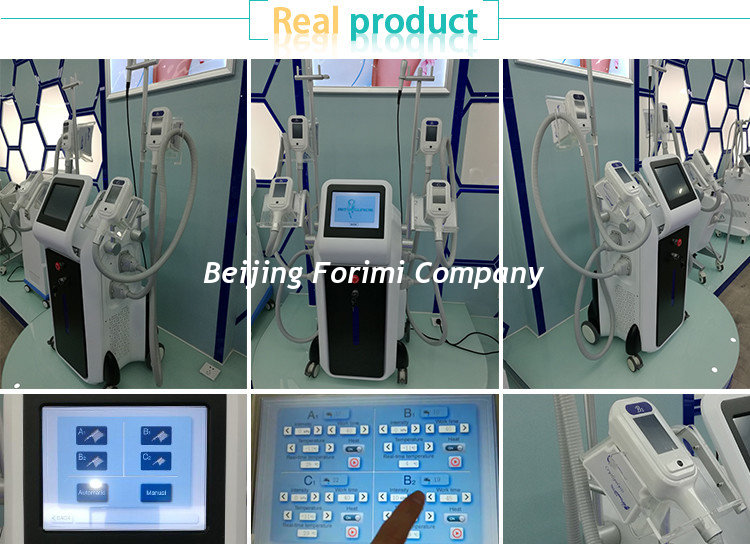 Most advanced coolshape heat and cool cellulite 4 cryo handles cryolipolysis freezing losing weight