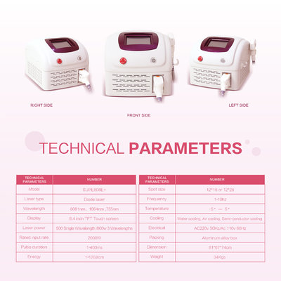 Hot-selling desktop multi-function 755 808 1064 diode laser hair removal instrument supplier